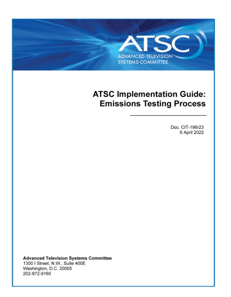 ATSC Standards Update: Two New Documents Published - ATSC : NextGen TV